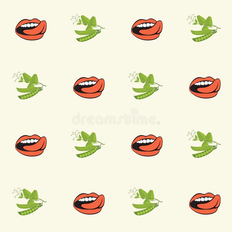 Vector Seamless Pattern with Tasty Green Peas Stock Vector ... Vector Seamless Pattern with Tasty Green Peas Stock Vector ...