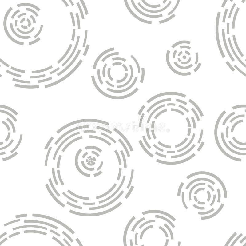 Vector Seamless Pattern with Technical Elements Stock Vector ...