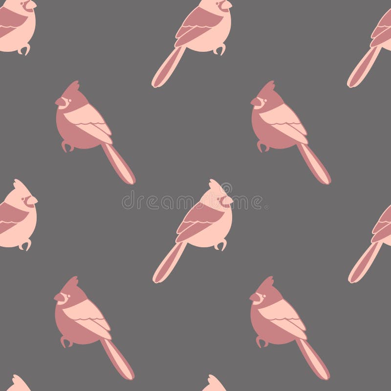 Vector Seamless Pattern Texture with Birds Stock Vector - Illustration ...