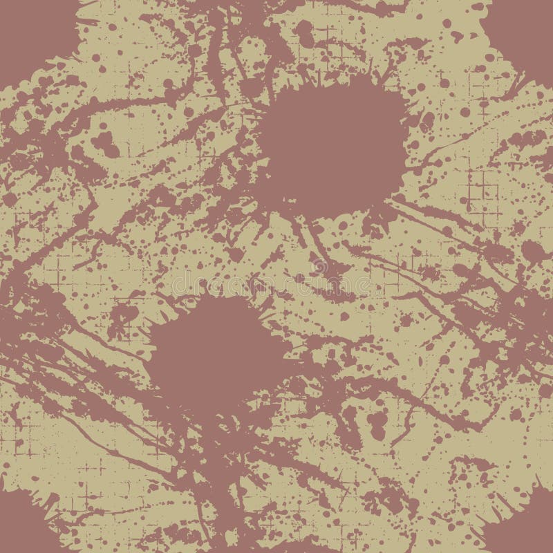 Vector Seamless Pattern, Tile with Inc Splash, Blots, Smudge and Brush ...