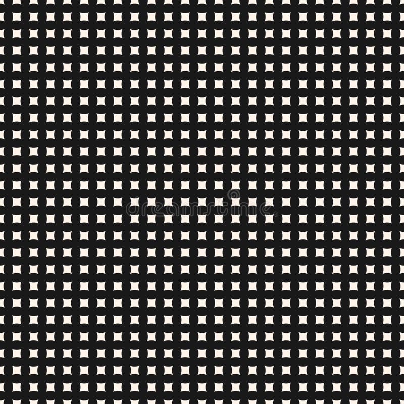 Vector Seamless Pattern with Tiny Curved Square Shapes, Perforated ...