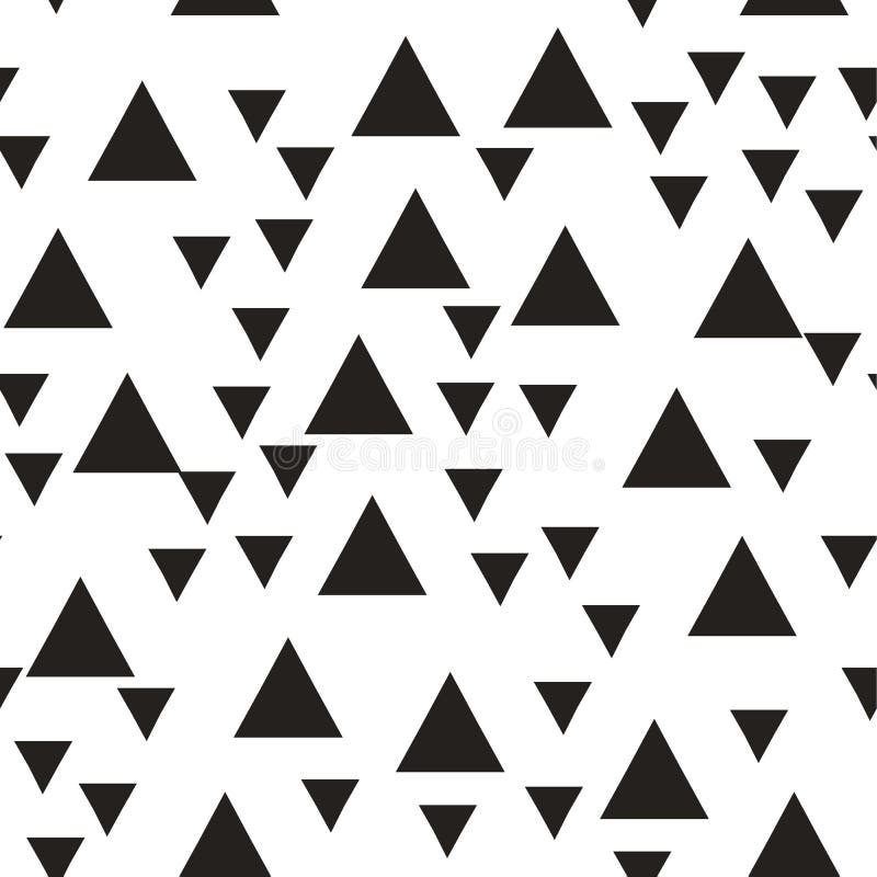 Vector Seamless Pattern with Triangles. Modern Stylish Texture ...