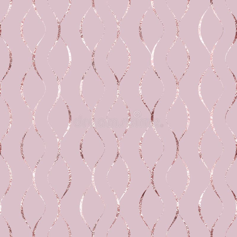 Vector Gold Seamless Pattern. Floral Leaf. Abstract Geometric ...