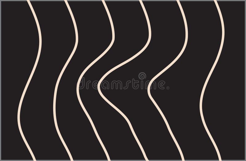 Vector Seamless Pattern, Vertical Wavy Lines, Curves, Waves. Simple ...