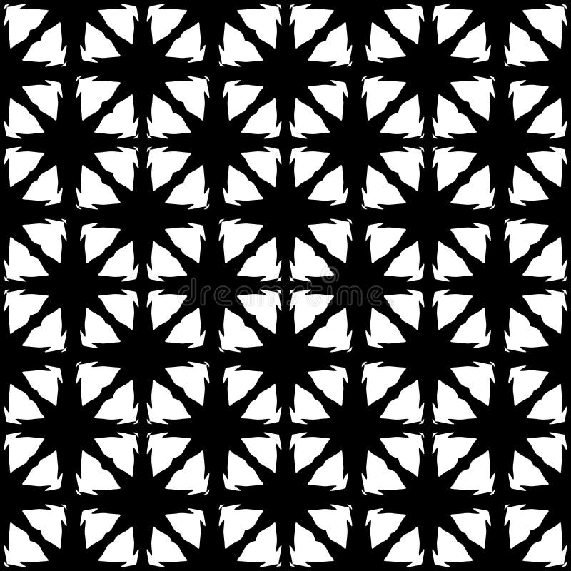 Black and White Seamless Geometrical Pattern Stock Vector ...