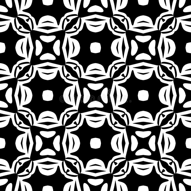Black and White Seamless Geometrical Pattern Stock Vector ...
