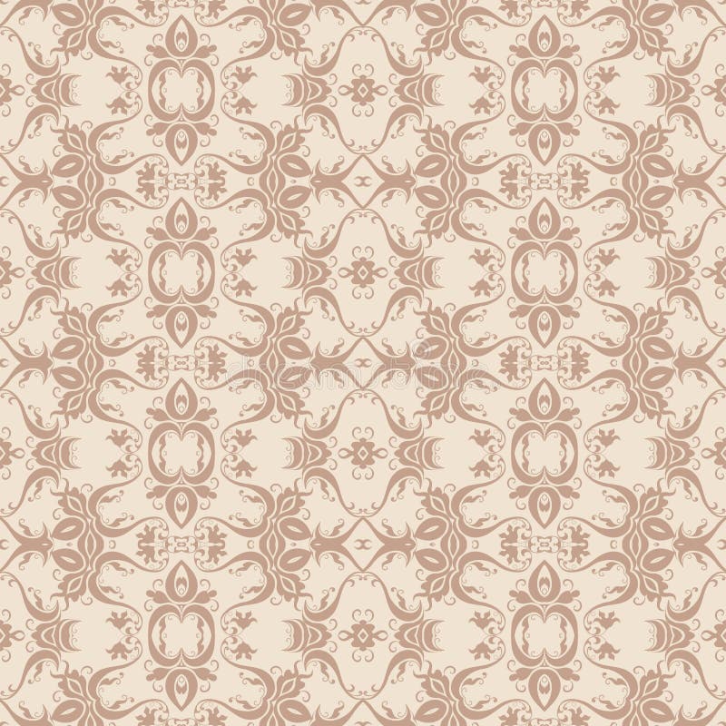 Vector Seamless Pattern in Victorian Style Stock Vector - Illustration ...