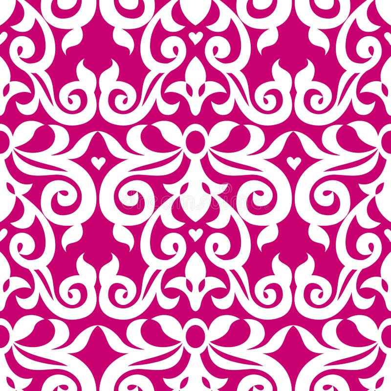 Vector Seamless Pattern in Victorian Style. Stock Illustration ...