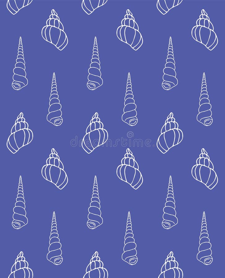 Sketch of a sea shell stock illustration. Illustration of sketch - 43007087