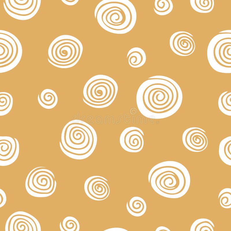 Vector Seamless Pattern with White Spirals. Abstract Background Stock ...
