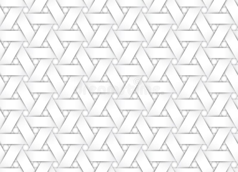 Vector Seamless Pattern of White Weaved Paper Strips. Stock Vector ...