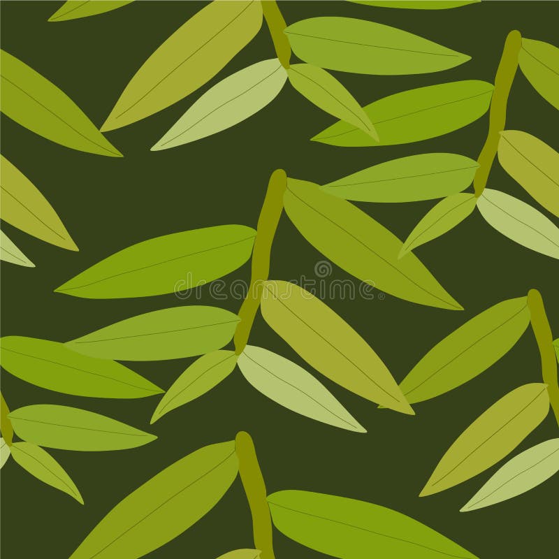 Vector Seamless. Pattern Wiht Abstract Tropical Leavers Stock Vector ...