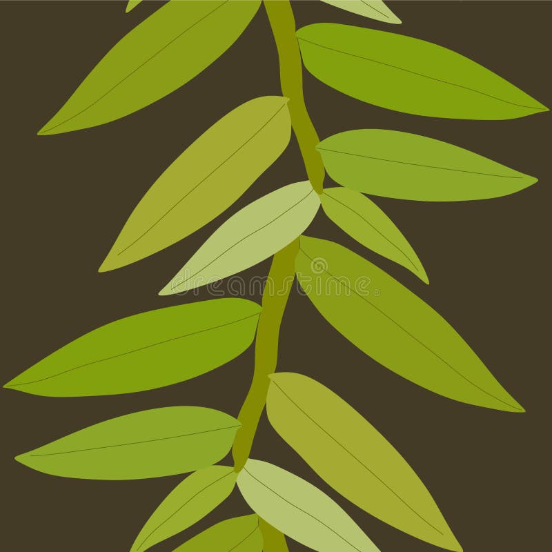 Vector Seamless. Pattern Wiht Abstract Tropical Leavers Stock Vector ...