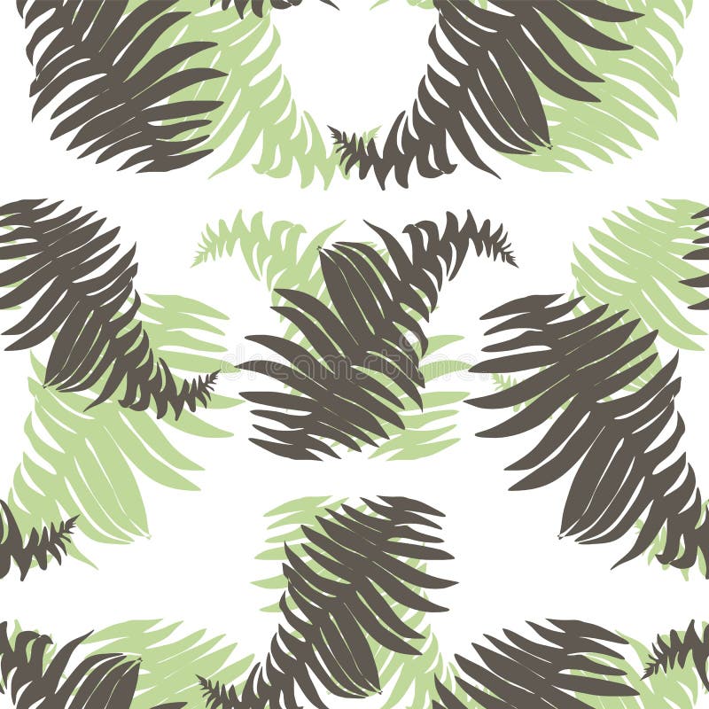 Vector Seamless. Pattern Wiht Abstract Tropical Leavers Stock Vector ...