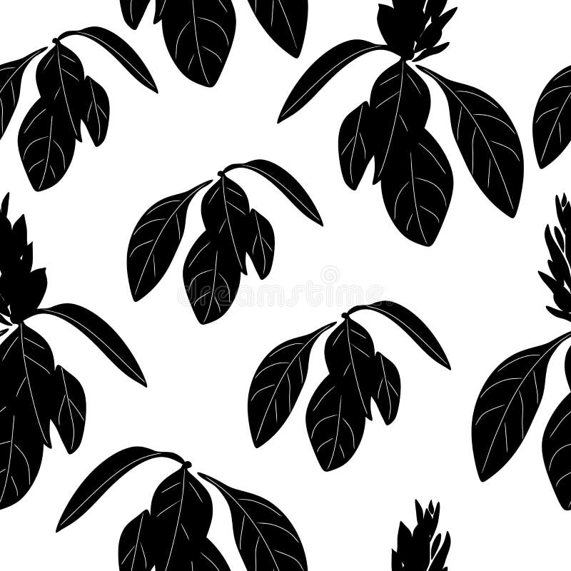 Vector Seamless. Pattern Wiht Abstract Tropical Leavers Stock Vector ...