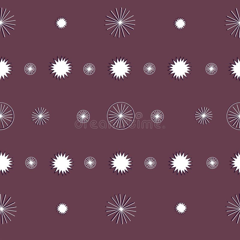 Vector Seamless Pattern on a Winter Theme. Snowflakes and Stars of ...