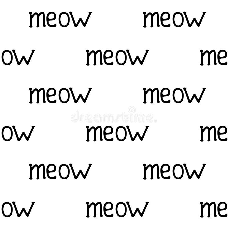 I Meow You - Hand Lettering Text Positive Quote Stock Vector ...