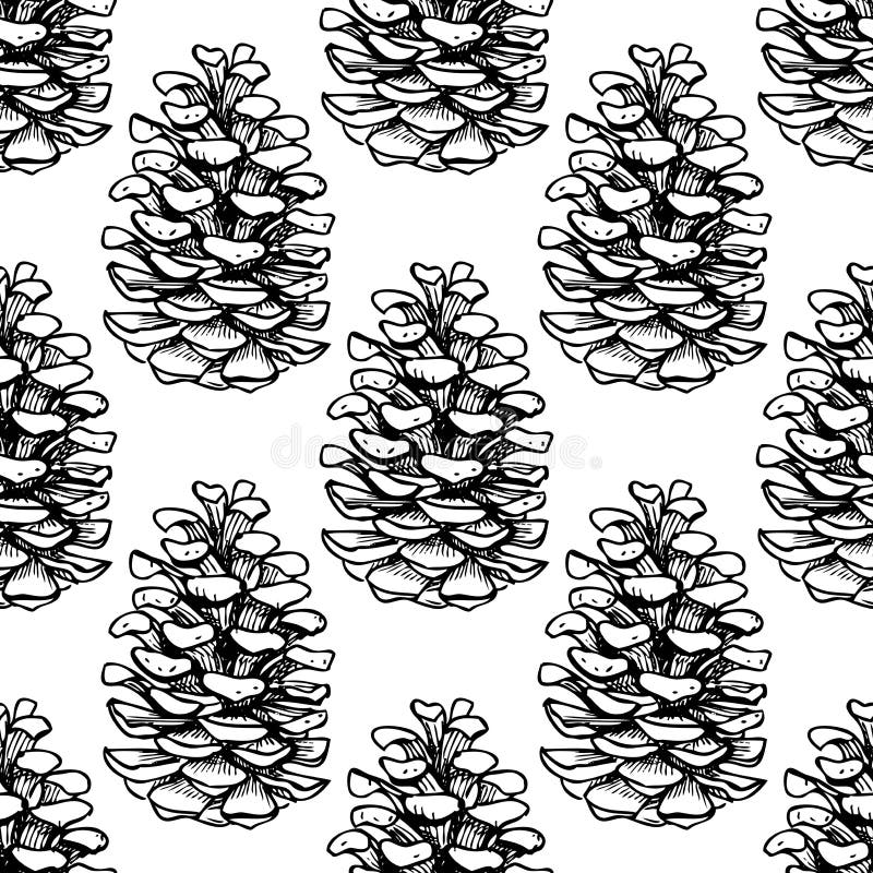 Bee Vector Seamless Pattern. Hand Drawn Insect Background Stock Vector ...