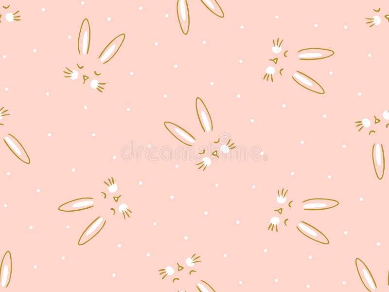 Cute Pink Bunny Wallpaper