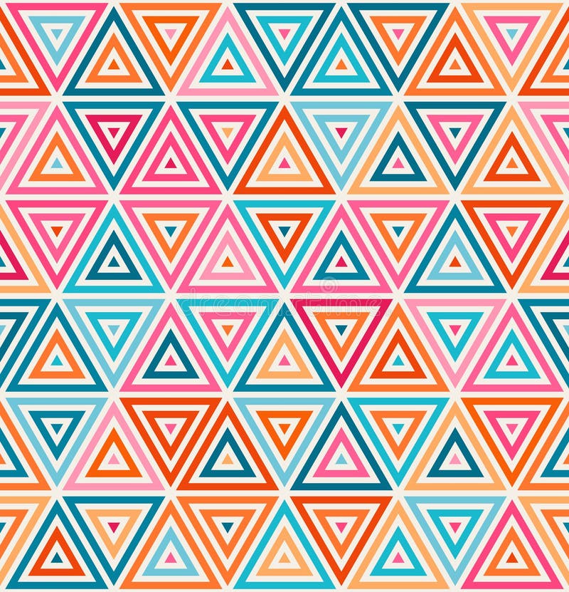 Geometric Triangle Pattern Pink