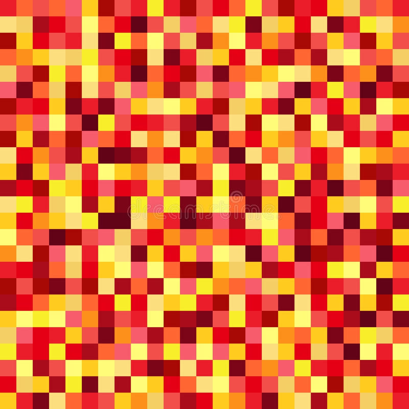 Vector Seamless Pixelated Texture in Green Colors. Stock Illustration ...