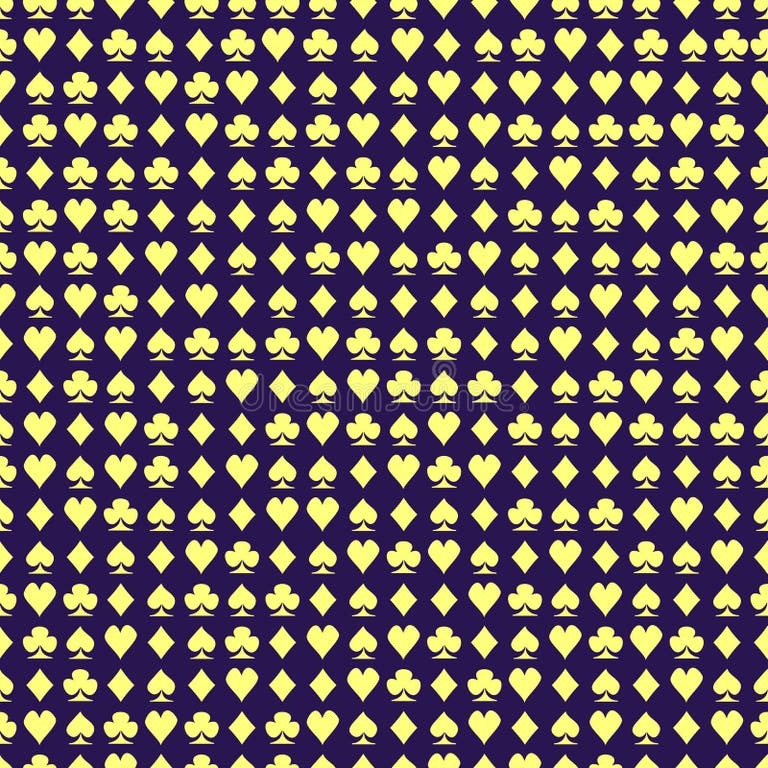 Playing Card Symbols Seamless Pattern Stock Illustrations – 604 Playing ...