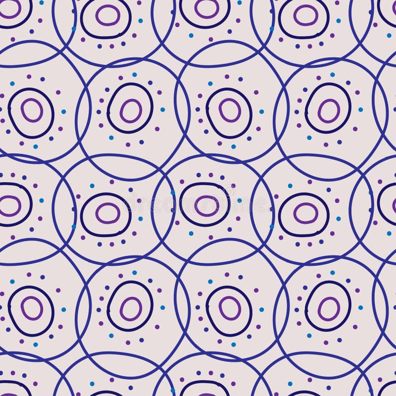 Vector Seamless Polka Dot Pattern in Blue Tones. Illustration of Pastel ...