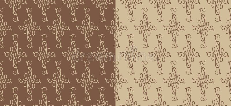 Vector. Seamless Renaissance Wallpaper Stock Vector - Illustration of ...