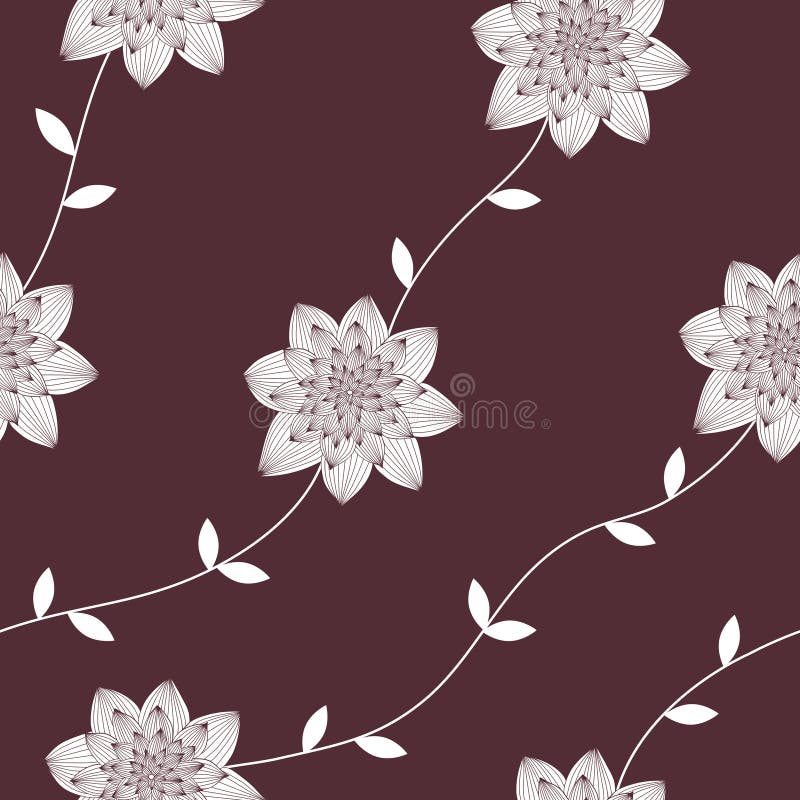 Vector Seamless, Repeating Luxury Texture Patterns with Flowers and ...