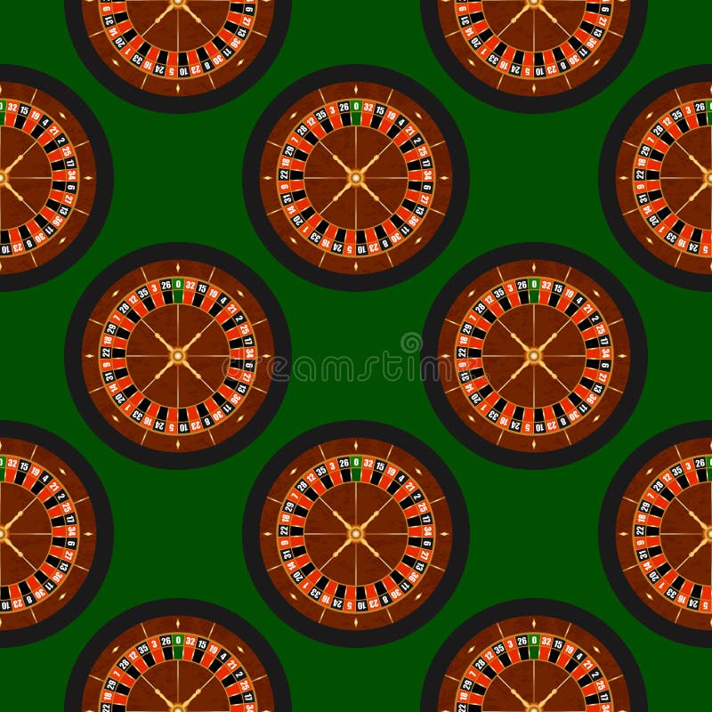 Vector Seamless Roulette Background Stock Vector - Illustration of ...
