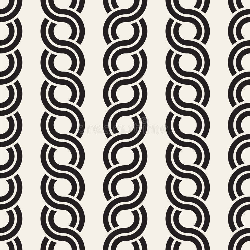 Vector Seamless Rounded Interlacing Lines Pattern. Modern Stylish ... Vector Seamless Rounded Interlacing Lines Pattern. Modern Stylish ...