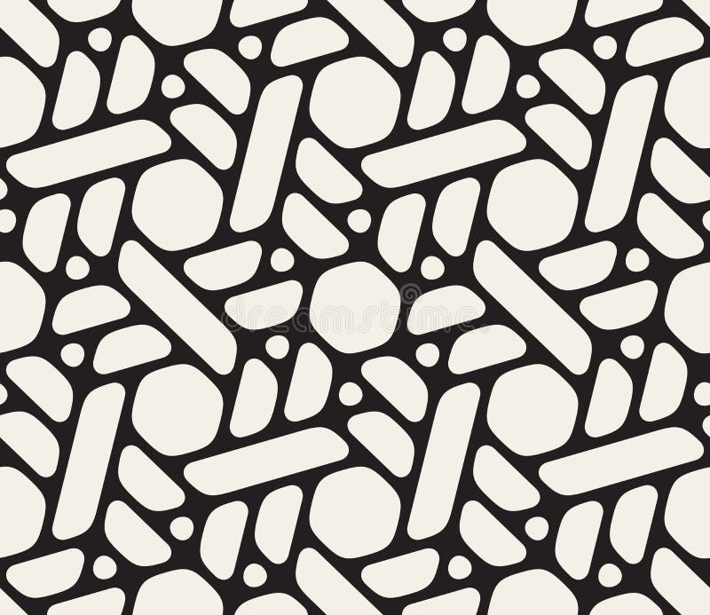 Seamless Rounded Squares Black Stock Vector - Illustration of ...