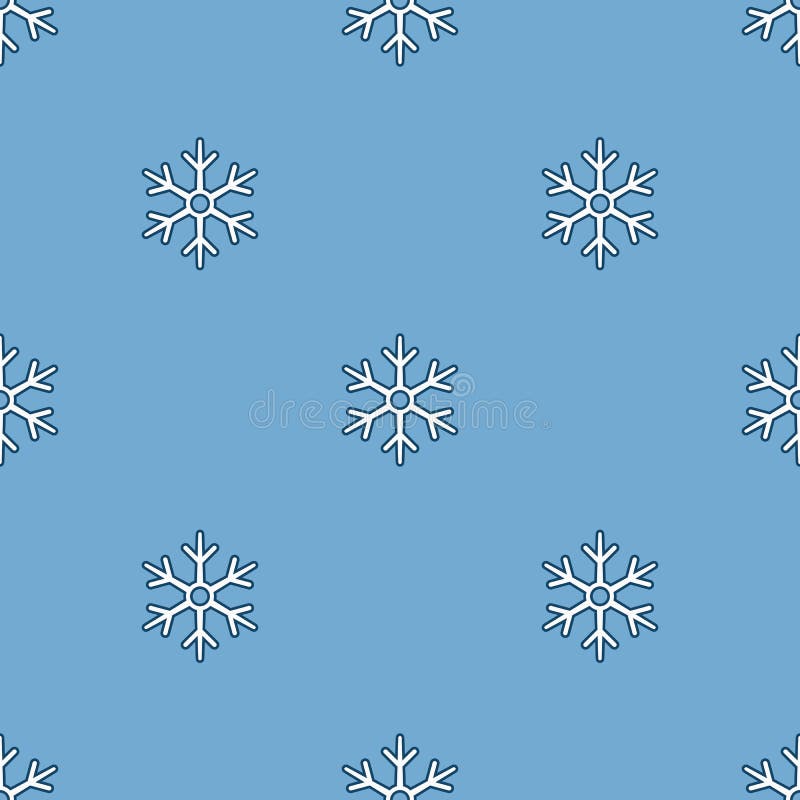 Vector Seamless Snowflakes Pattern Background Stock Vector ...