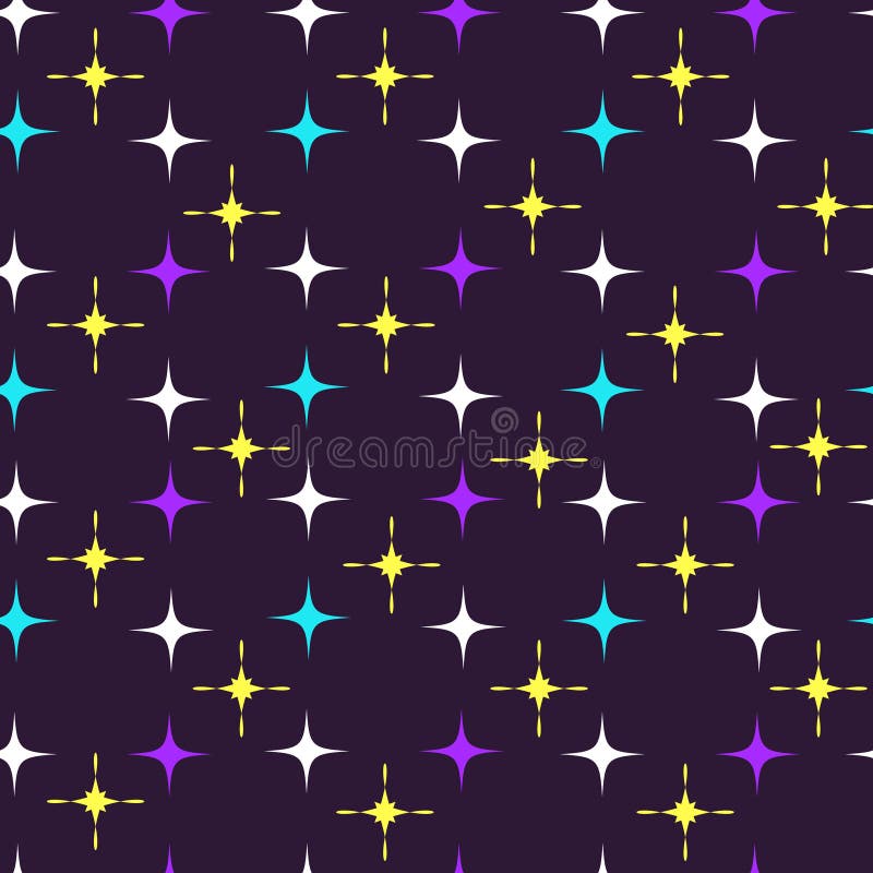 Seamless Sparkle Squares Pattern Background Stock Illustration ...
