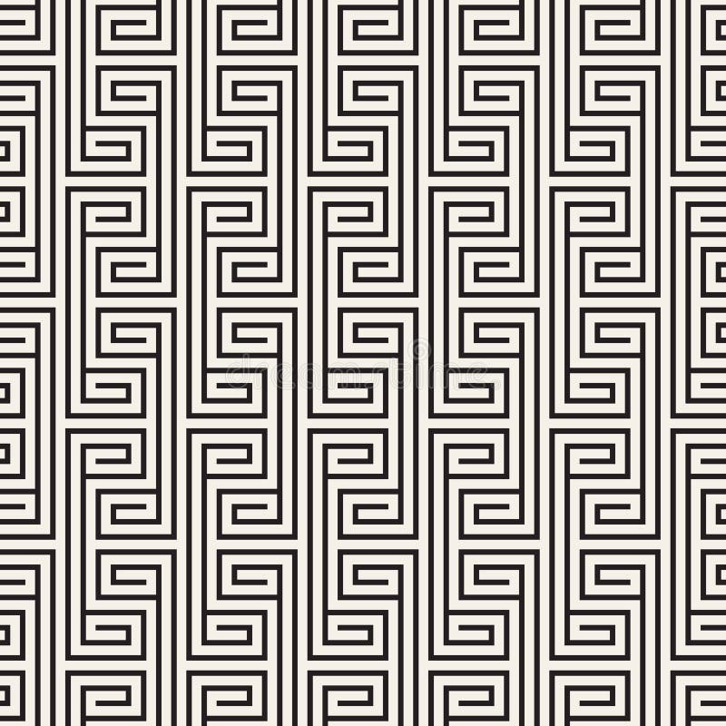 Vector Seamless Spiral Lines Pattern. Repeating Abstract Background ...