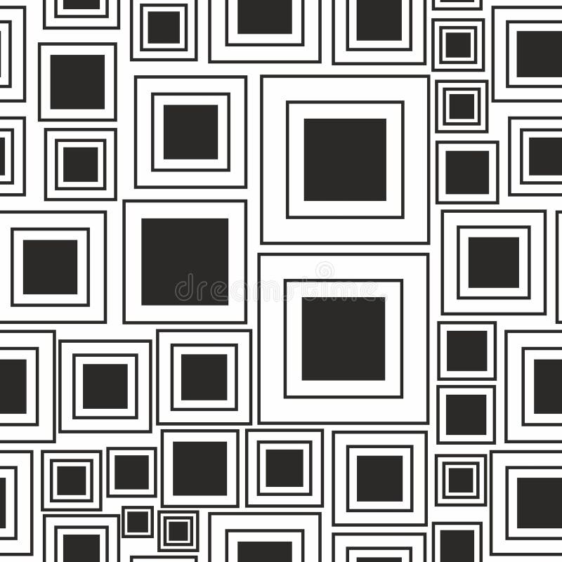 Vector Seamless Squares Pattern. Decorative Element, Design Template ...