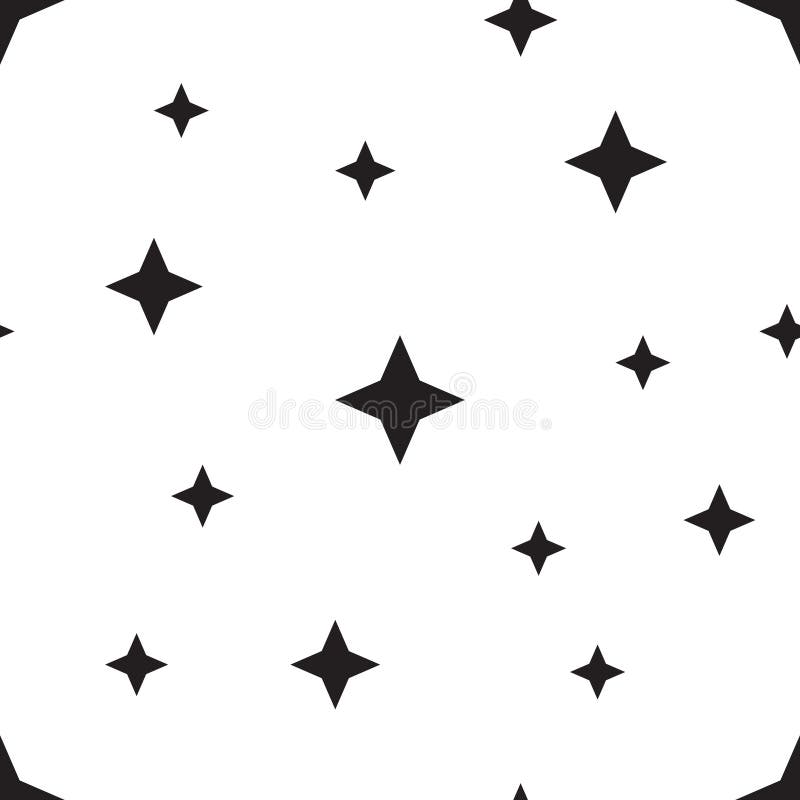 Vector Seamless Stars Pattern. Star Background Based on Random Elements ...