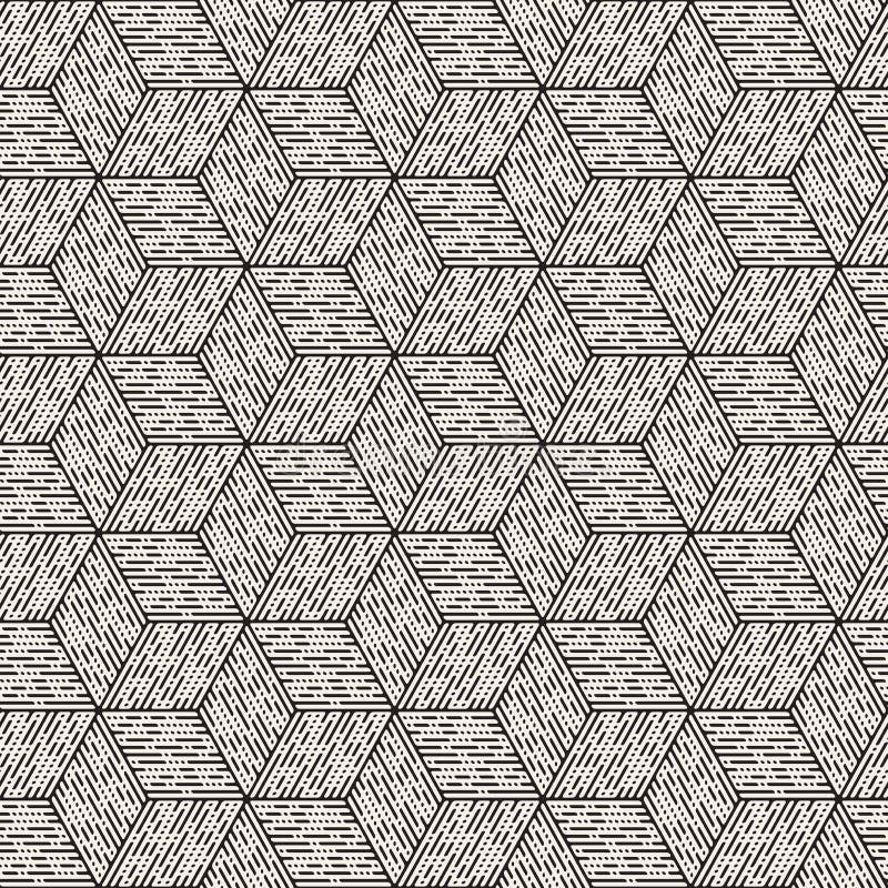 Vector Seamless Stripes Pattern. Modern Stylish Texture with Monochrome ...