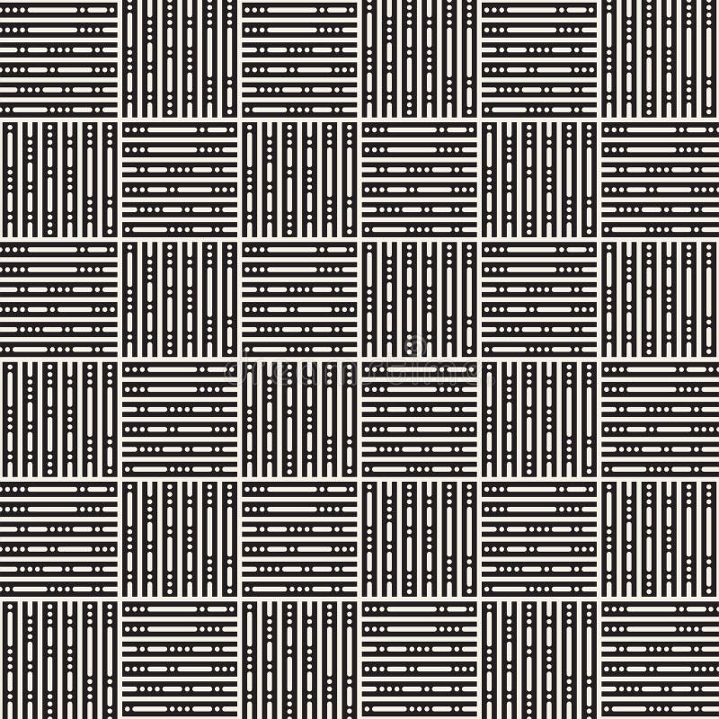 Vector Seamless Stripes Pattern. Modern Stylish Texture with Monochrome ...