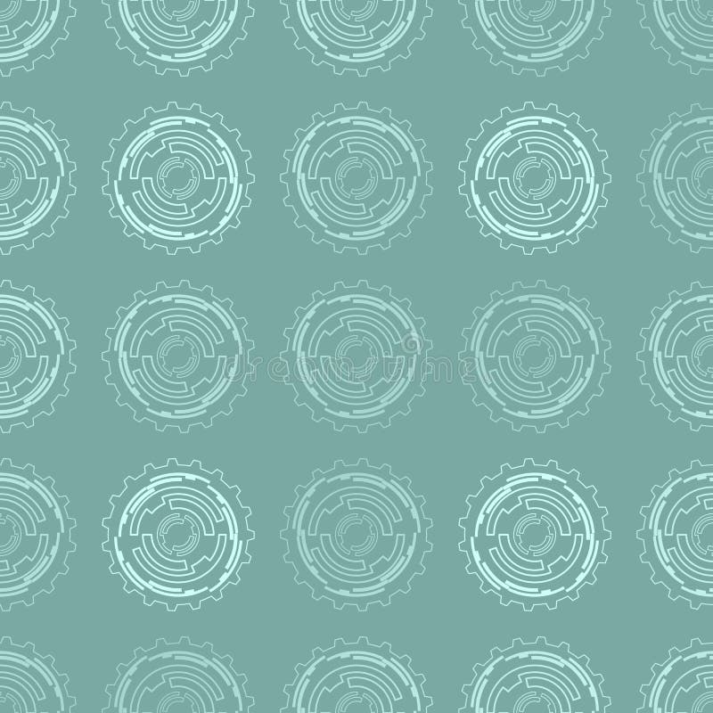 Vector Seamless Techno Color Pattern Stock Vector - Illustration of ...