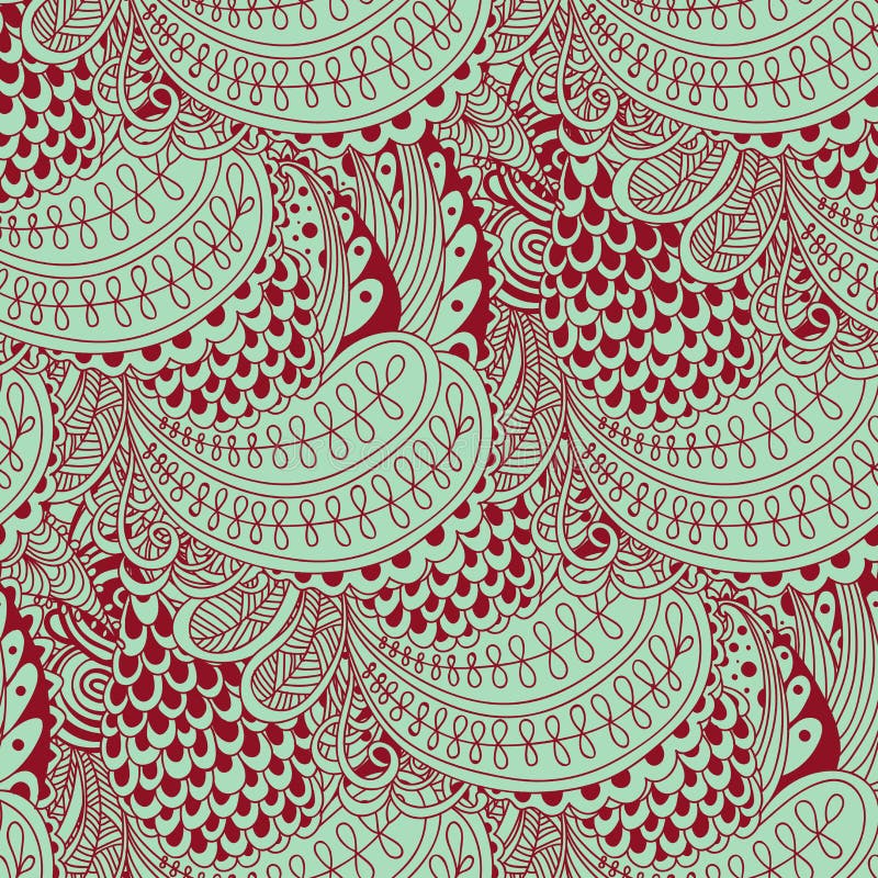 Vector Seamless Texture with Abstract Flowers. Stock Vector ...