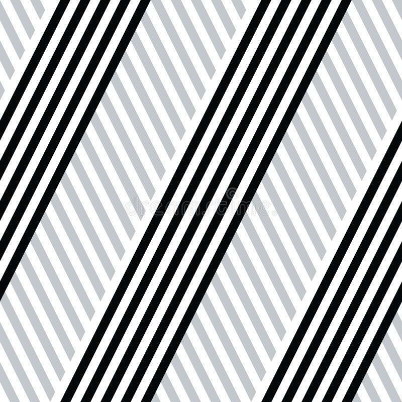 Vector Seamless Texture with Black and Silver Gray Lines, Modern ...