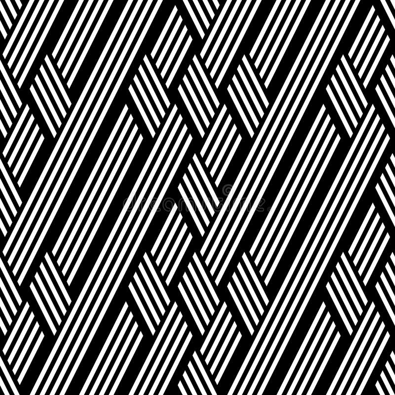 Vector Seamless Texture(black and White Lines), Modern Stylish Image ...