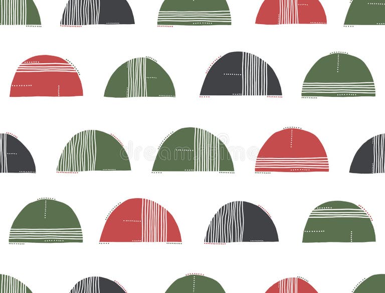 Vector Seamless Pattern. Abstract Scandinavian Texture Stock Vector ...