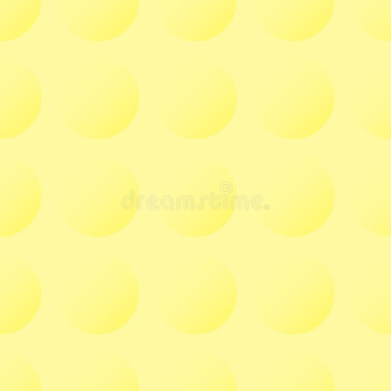 Vector Seamless Texture with 3d Balls on a Yellow Background Stock ...