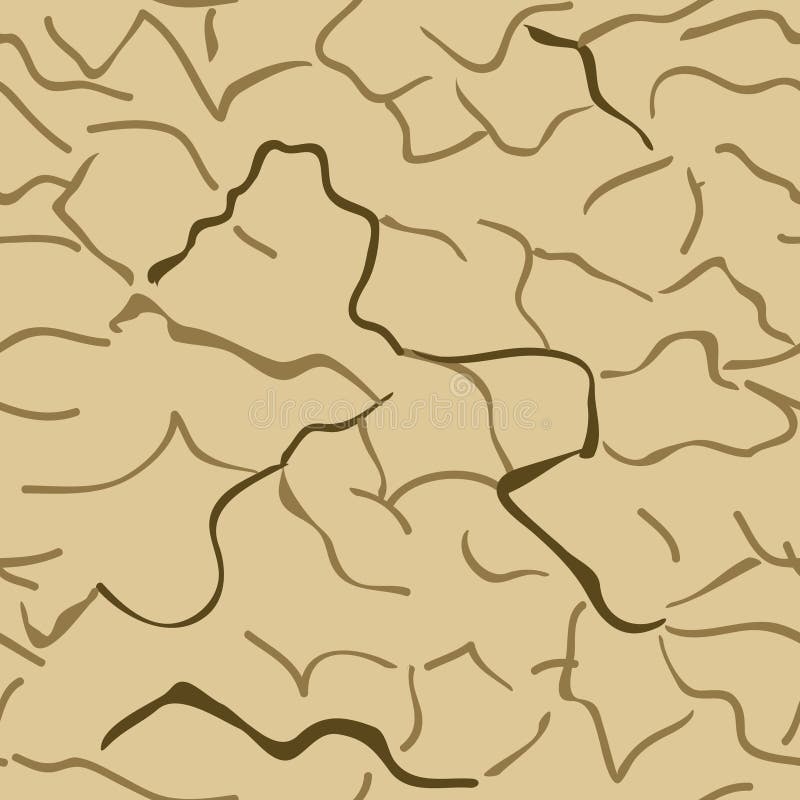 Vector Seamless Texture - Dry Land Stock Vector - Illustration of ...