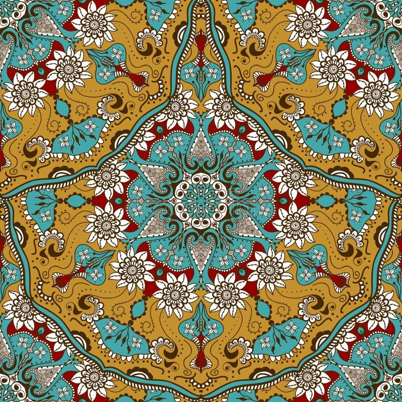 Vector Seamless Texture Beautiful Mega Patchwork Pattern For Design