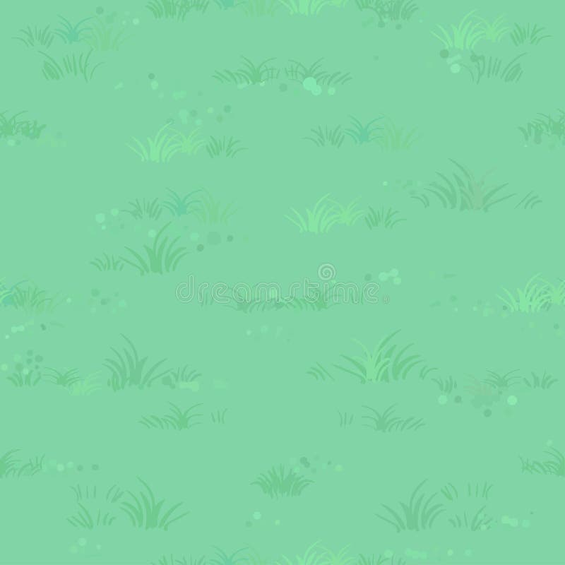 Vector Seamless Texture with Hand-drawn Grass Stock Vector ...