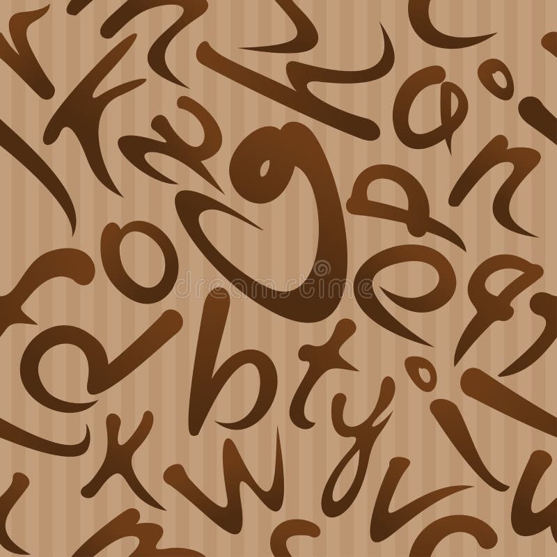 Vector Seamless Texture Made Up of Letters Stock Vector - Illustration ...