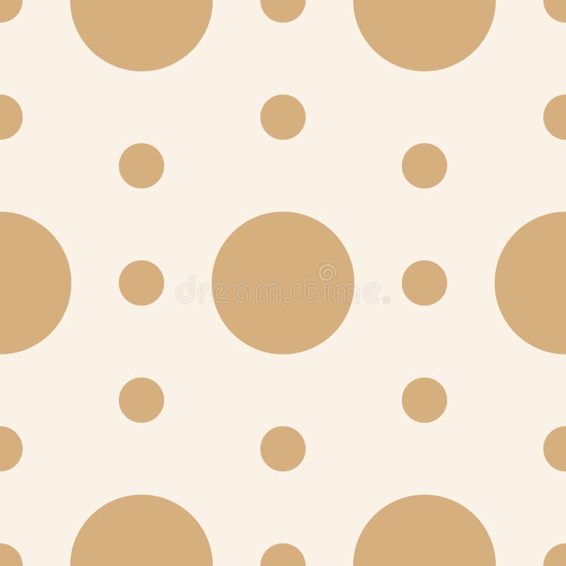 Vector Seamless Tiling Pattern with Polka Dot Ornament. Stock Vector ...